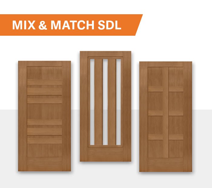 Mix & Match Timbergrain SDL Bars - Taylor Doors